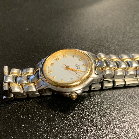 ESQ by Movado | Accessories | Vintage Esq By Movado Swiss Two Toned ...